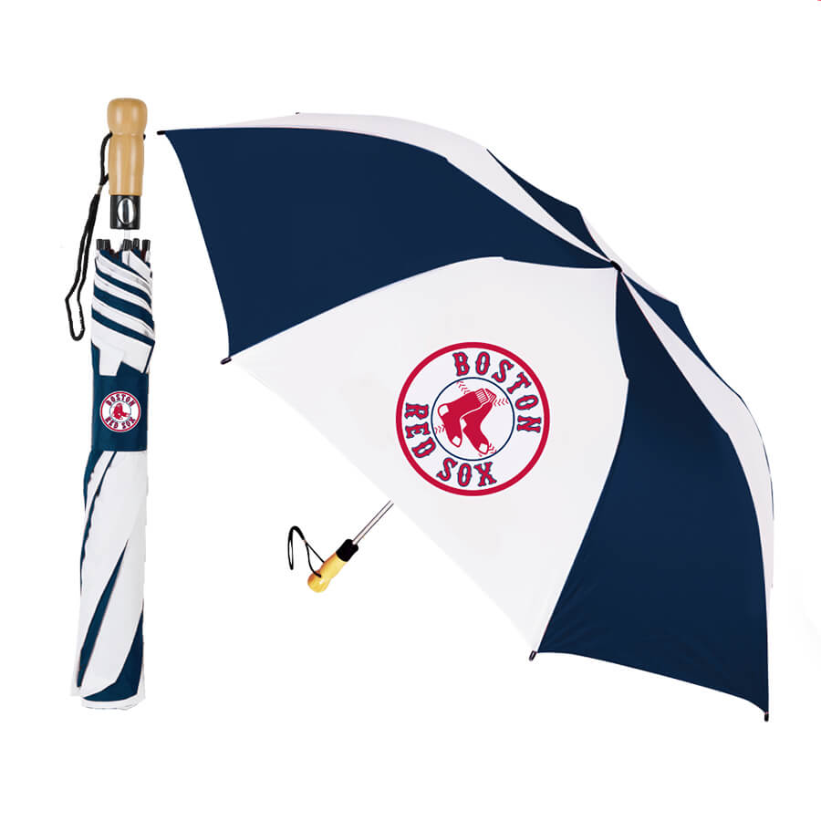 Boston Red Sox Oversized Folding Umbrella - Umbrellashop.com