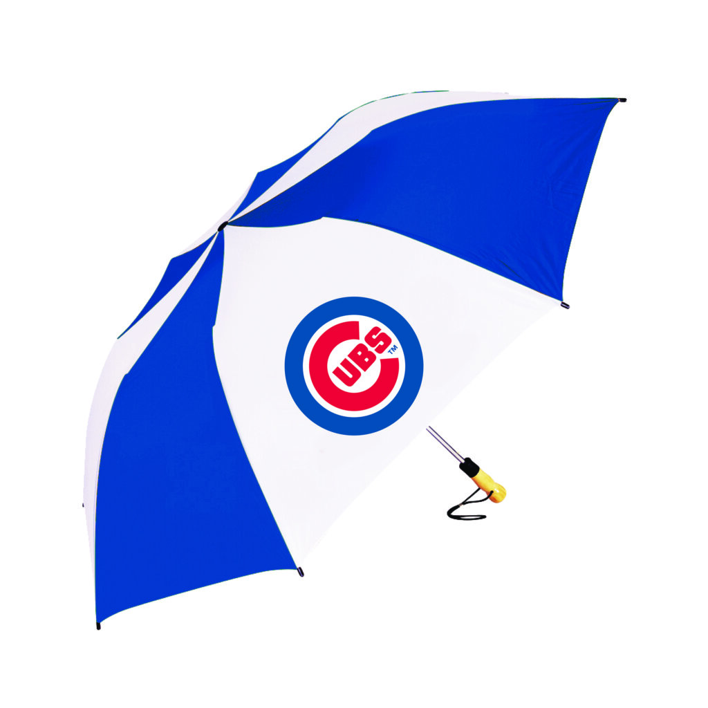 Chicago Cubs Oversized Folding Umbrella - Umbrellashop.com